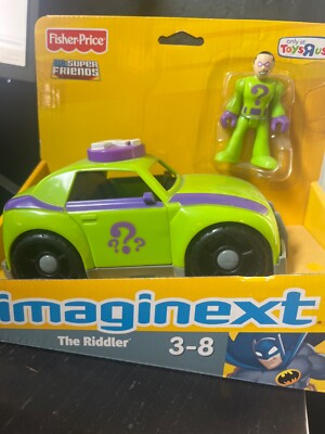 New Fisher-Price DC Super Friends Imaginext The Riddler Car and Riddler ...