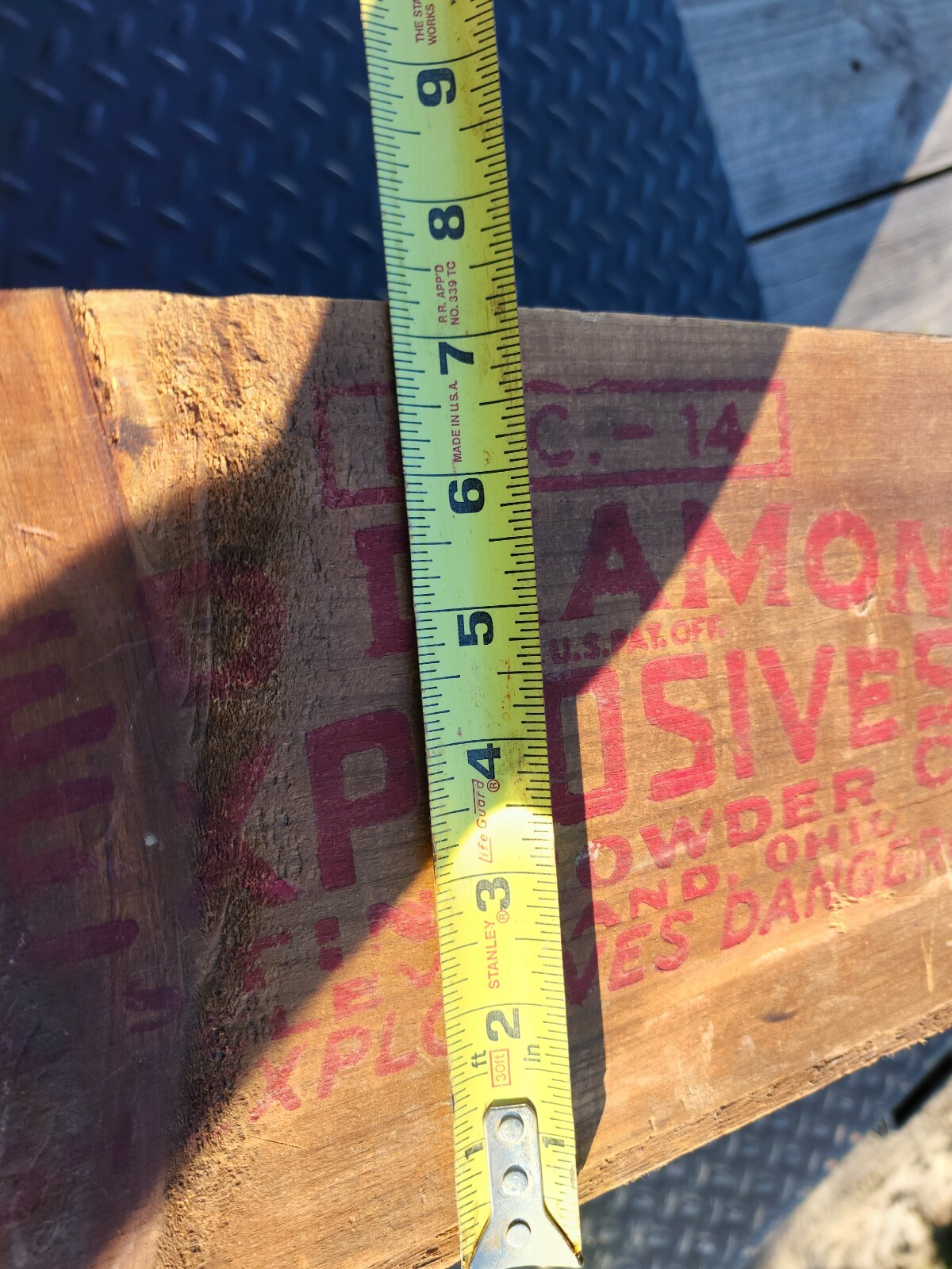 Vintage Red Diamond Explosives Wood Dynamite Box Cleveland Ohio | eBay