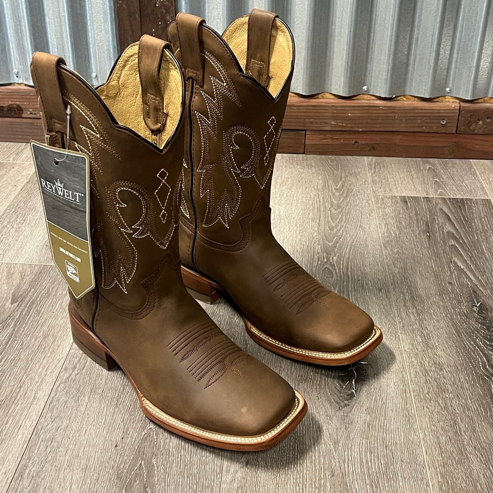 MEN'S RODEO COWBOY BOOTS GENUINE LEATHER 070 CRAZY TAN CUERO BOTAS ...