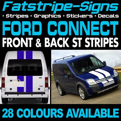 to fit FORD TRANSIT CONNECT ST STRIPES GRAPHICS STICKERS M SPORT DAY ...