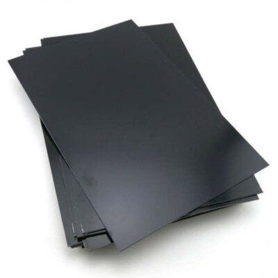 1PC 1mm Black Thickness ABS Styrene Plastic Flat Sheet Plate ...