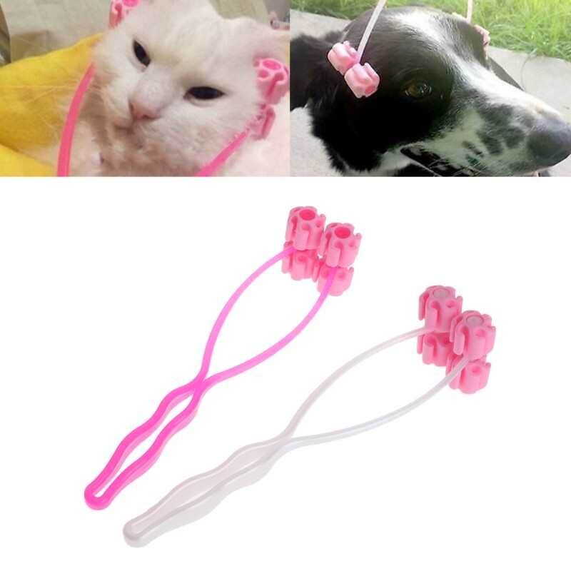 Cat Face Massage Roller Relaxer Grooming Tool Safe Silicone Rollers ...