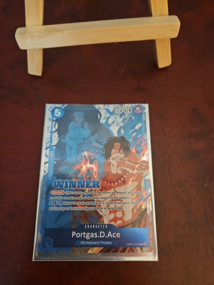 One Piece Portgas.D.Ace OP07-053 WINNER Holo English | eBay