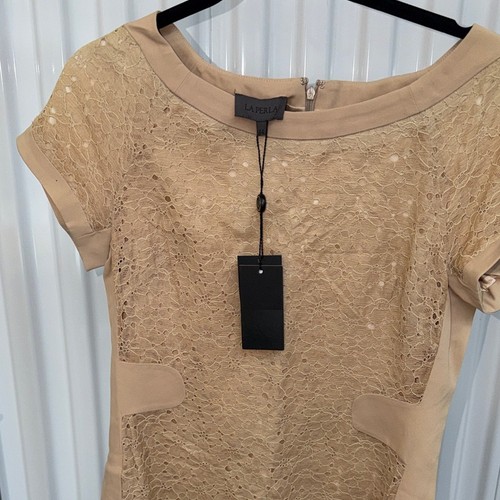 LA PERLA beautiful Tan Lace Dress Tan Size 10 Womens | eBay UK