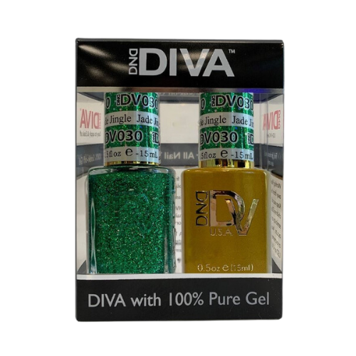 DND Diva Duo Gel & Matching Nail Polish - 030 Jade Jingle | eBay
