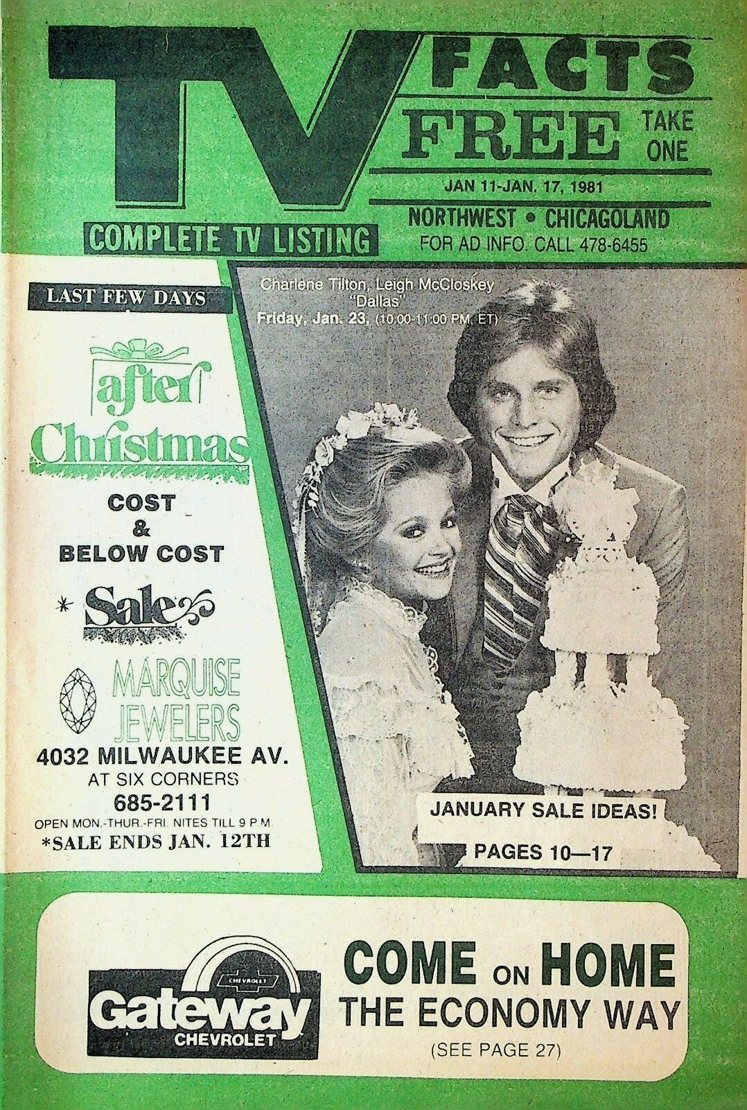 TV Facts Magazine January 11 1981 Chicago Charlene Tilton Leigh ...