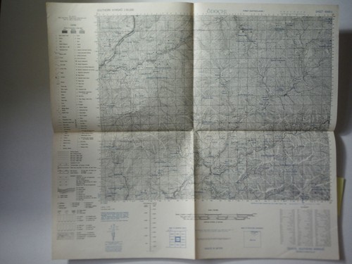 Army Map Service Map of ODOCHI, Southern Honshu, Japan (1944) | eBay