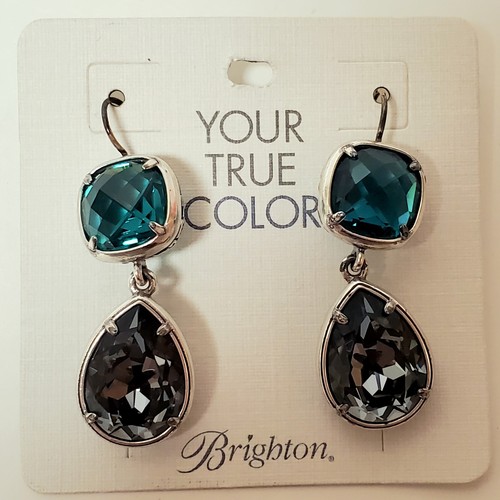 Brighton Your True Colors Graceful Drop French Wire Earrings Swarovski ...