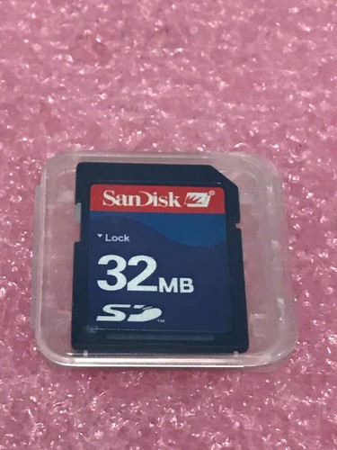 SanDisk 32MB SD Secure Digital Flash Memory Card SDSD-32MB 857696001251 ...