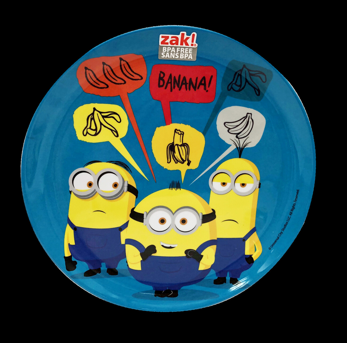 DISNEY MINIONS 2 KIDS MELAMINE ROUND DINNER PLATE | eBay