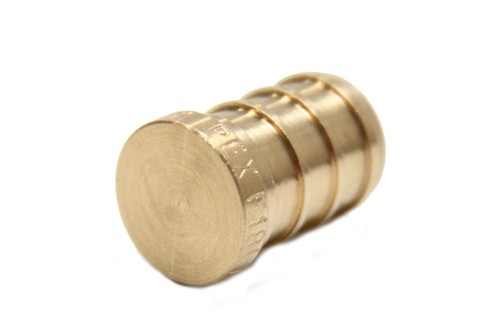 EFIELD 100 PCS 1/2" PEX PLUG (END CAP) BARB CRIMP BRASS FITTINGS, LEAD ...