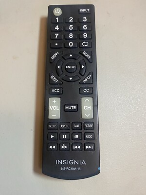 Genuine Insignia Remote Control NS-RC4NA-18 for Insignia TV models ...