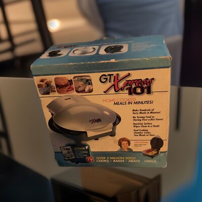 NEW!!! GT Xpress 101 Delux Meal Snack And Dessert Maker Electric Indoor ...