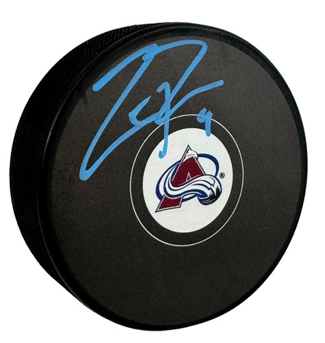 ZACH PARISE COLORADO AVALANCHE SIGNED LOGO PUCK NHL JSA COA | eBay
