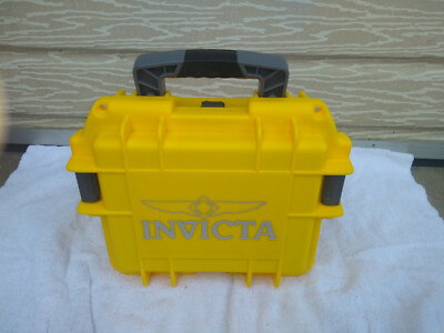 New Invicta 3 Slot Impact Yellow Dive Storage Collector Water Resistant ...
