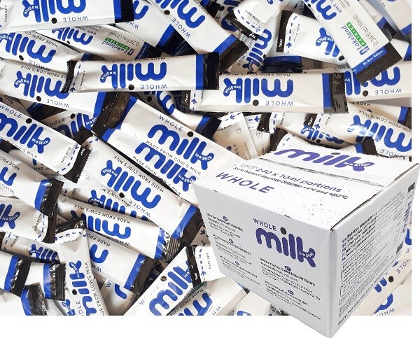 Lakeland Whole Milk 10ml Sticks Sachets Long Life Portions Creamer ...