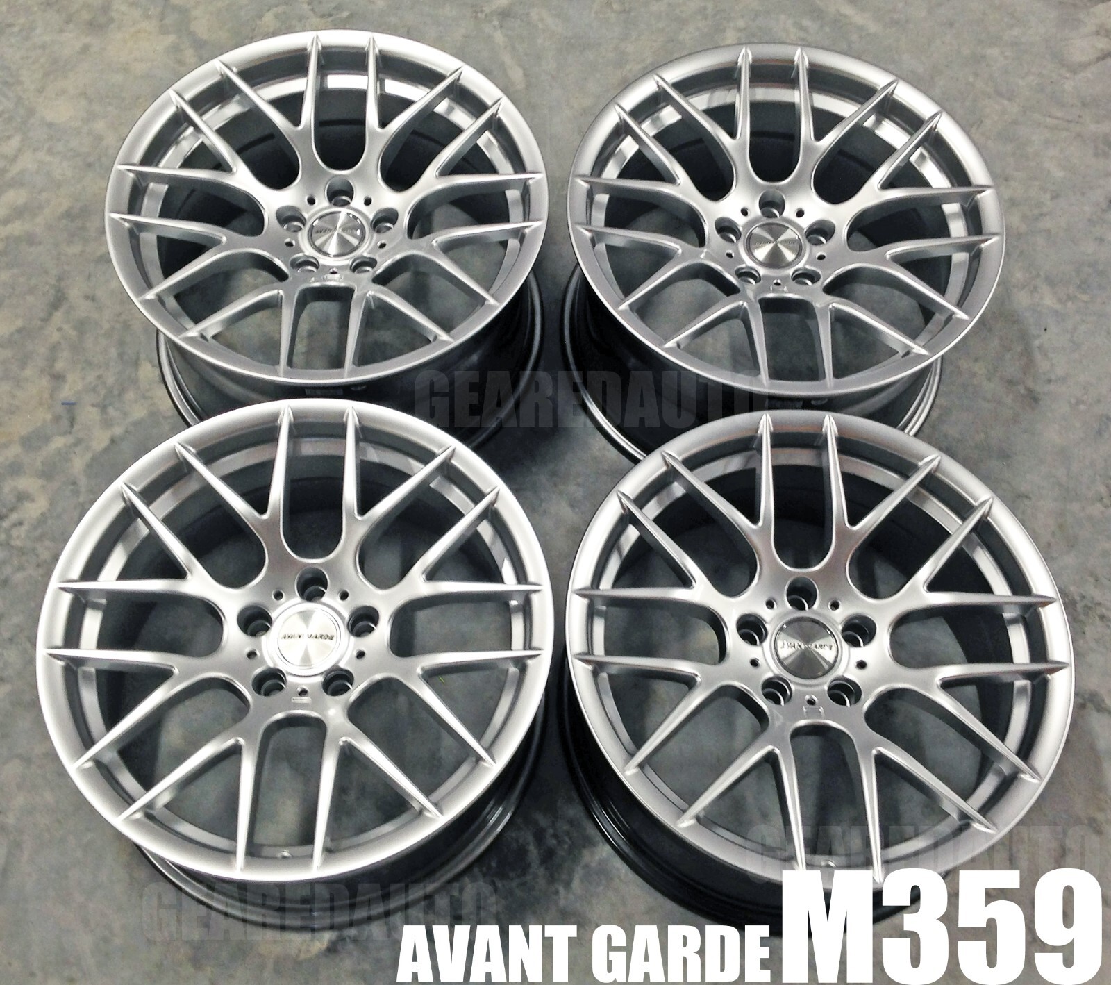 18 x 9.5 +22 Avant Garde M359 SILVER WHEEL SET fits BMW E90 E92 M3 5x120 | eBay
