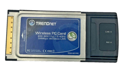 TRENDnet TEW-421PC 54Mbps Wireless G 2.4GHz PC Card 746320006918| eBay