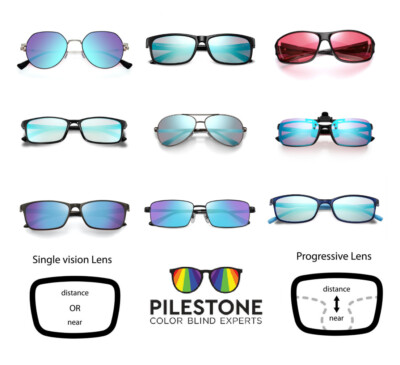PILESTONE® Color Blind Corrective Glasses for Red-Green/Blue-Yellow Deficiency | eBay