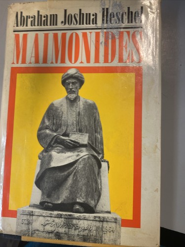Maimonides: A Biography BY ABRAHAM JOSHUA HESCHEL | eBay