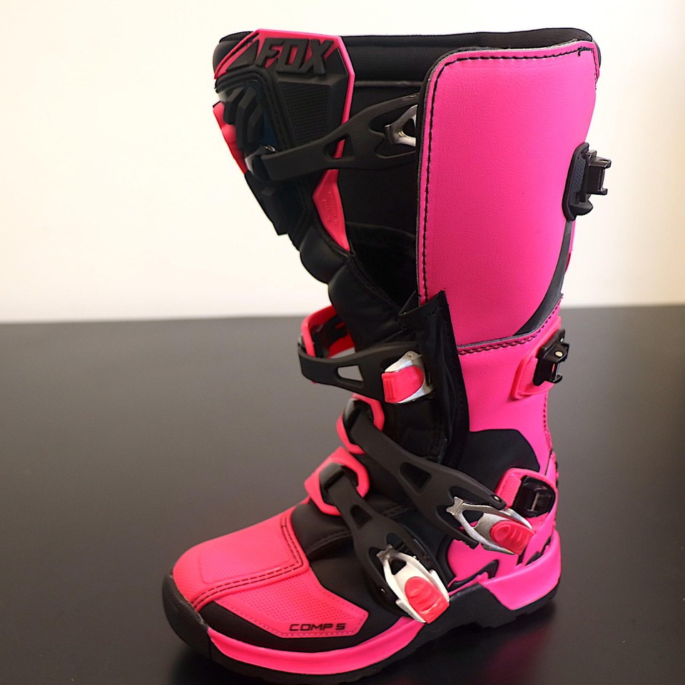 OPEN BOX OEM Fox Racing Comp 5 Boots | Pink | Womens Size: W5 | 16450 ...
