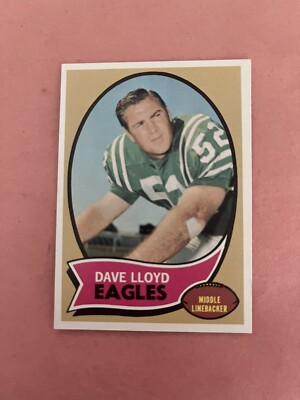 1970 Topps #21 Philadelphia Eagles Dave Lloyd NRMT CONDITION. | eBay