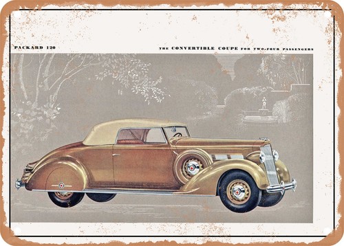 METAL SIGN - 1937 Packard 120 Convertible Coupe Vintage Ad | eBay