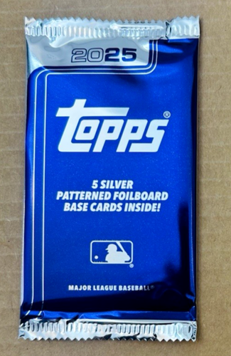 2025 Topps Series 1 SILVER PATTERNED FOILBOARD Factory SEALED Pack ...