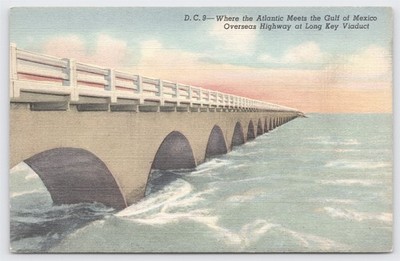 FL Overseas Highway at Long Key Viaduct, Where the Atlantic Meets the ...