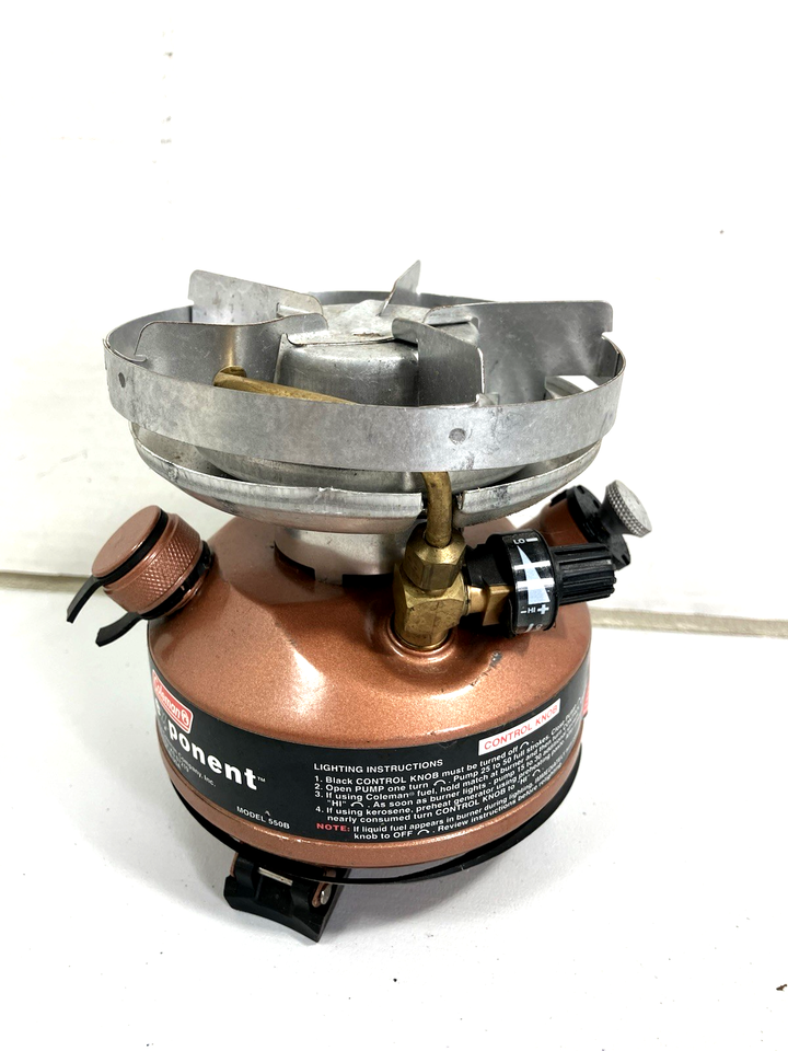 COLEMAN " EXPONENT " MODEL #550B MULTI FUEL STOVE ~ USA MADE ~ NEVER ...