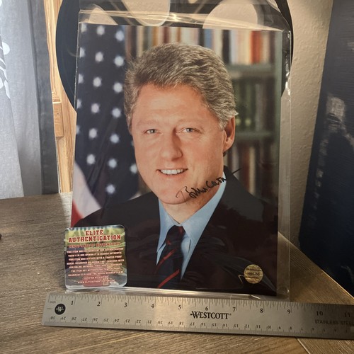 Bill Clinton Signed 8.5x11 Photo With COA | eBay