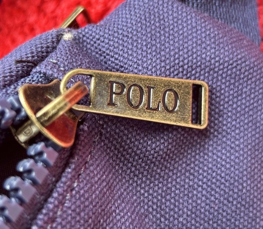 Polo Ralph Lauren Embroidered US Flag Polo Bear Navy Canvas Waist Fanny ...