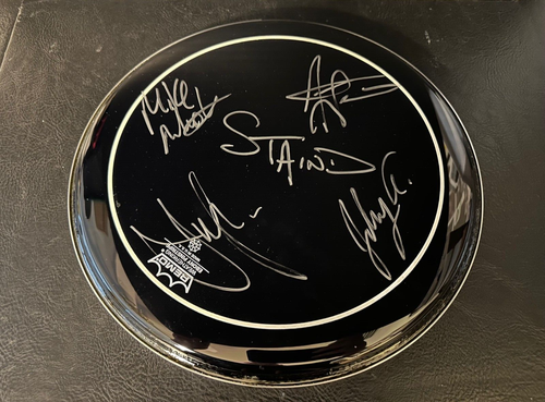 STAIND Autographed Drumhead JSA LOA Signed AARON MIKE JON JOHNNY | eBay