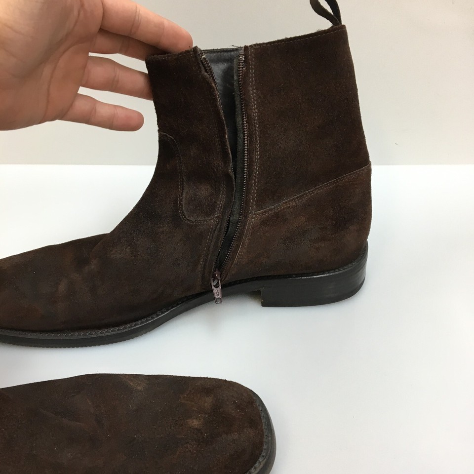 Adam Derrick To Boot New York Boot 13 Men Brown Muller Leather Suede ...