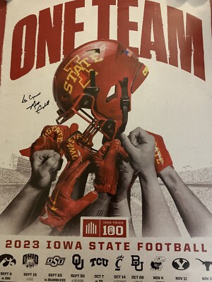 Matt Campbell Signed Poster Iowa State Cyclone Football 2023 Season | eBay