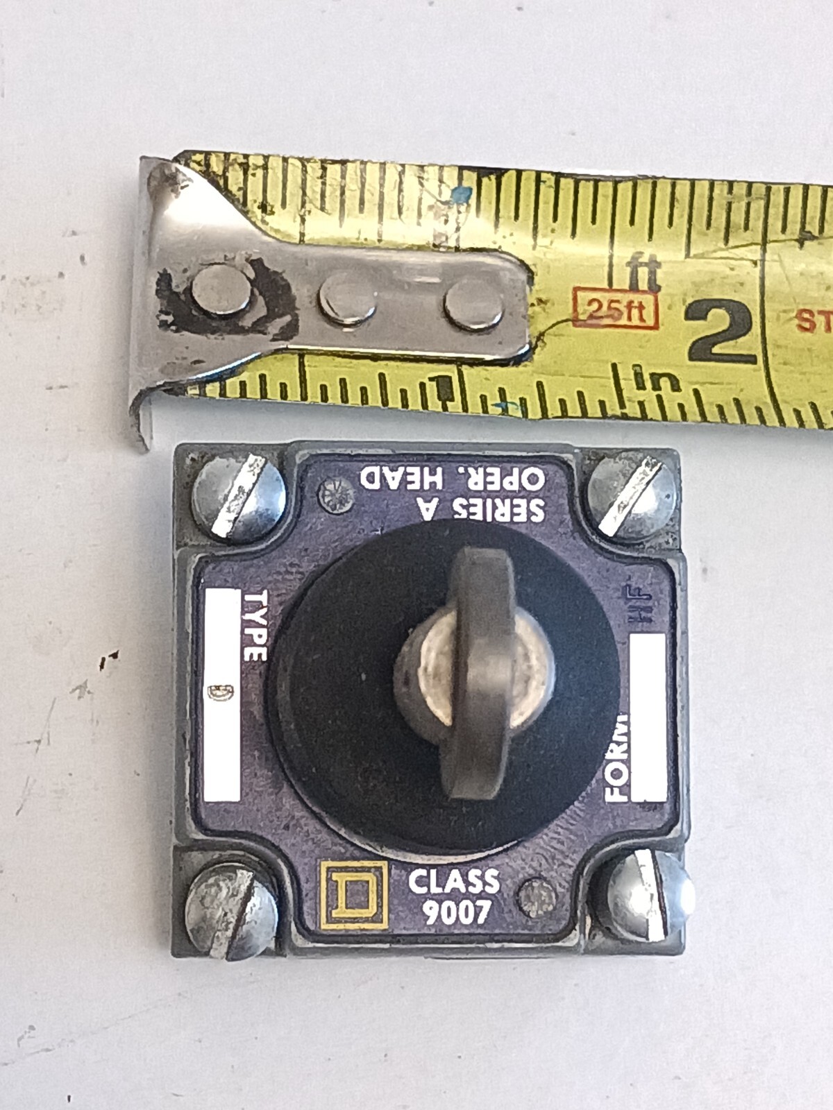 Square D class 9007 series A head type D Lmt Switch Head Palm Operated ...