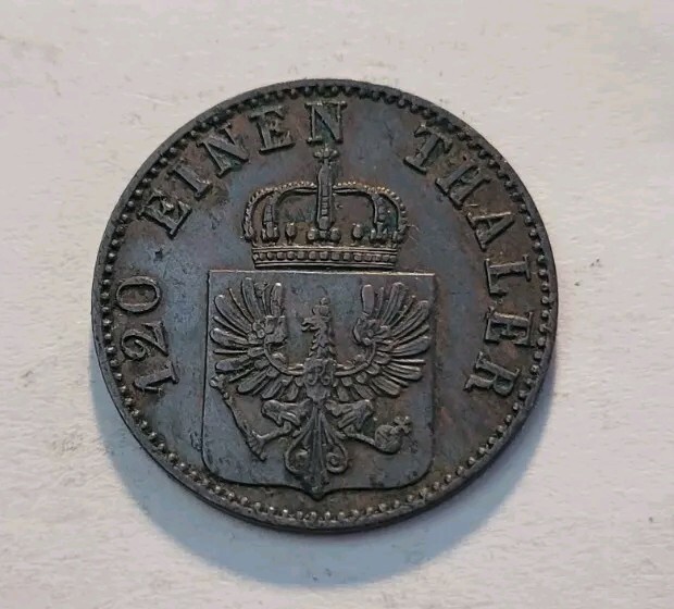 1864 Kingdom of Prussia (German states) 3 Pfennigs - William I World ...