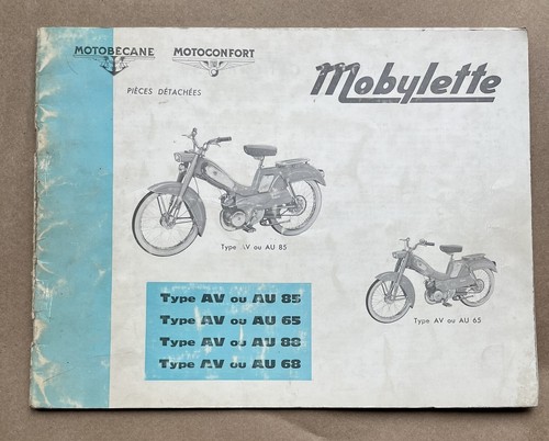 Motobecane Motoconfort Mobylette Type AV AU 65 68 8588 Spare Part ...
