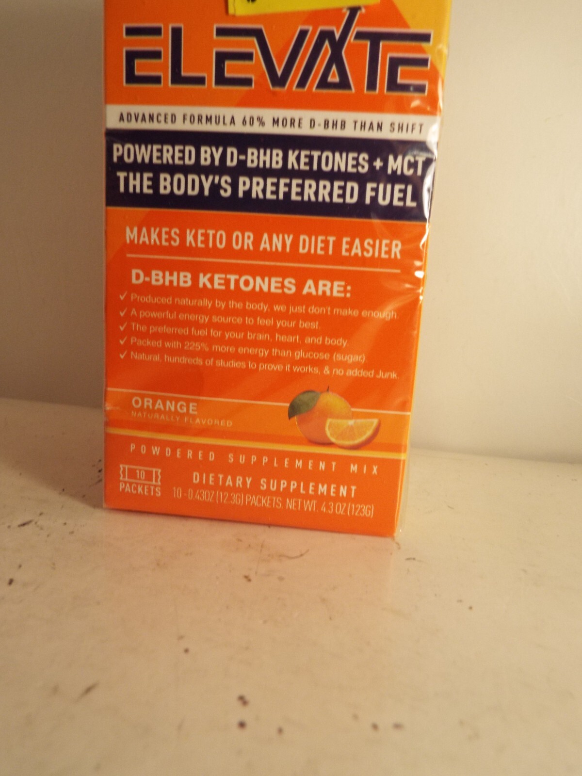 Real Ketones, Elevate, Orange, 10 Packets Exp 08/24-Free Shipping ...