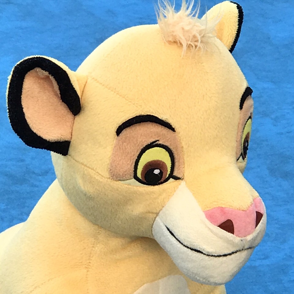 Disney Jumbo SIMBA Lion King Young Cub 16” Sitting Plush Stuffed Animal ...