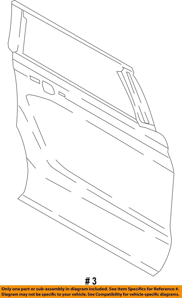 FORD OEM 18-23 Expedition Rear Door Door Components-Outer Panel ...