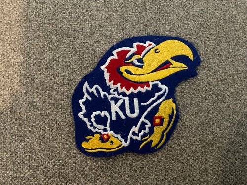 University of Kansas Jayhawks KU Logo Patch Iron on Embroidery Sewing 5 ...