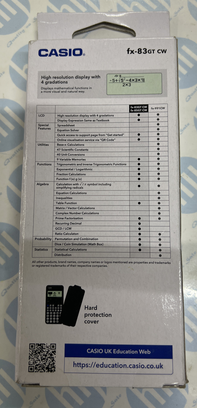 #Casio FX-83GT CW Scientific Calculator Black. GCSE, New And Updated FX ...