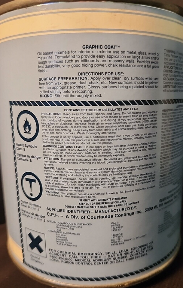 1 Shot Paint Graphic Coat Bulletin Colors 144-B MEDIUM GREEN 1 Quart QT ...