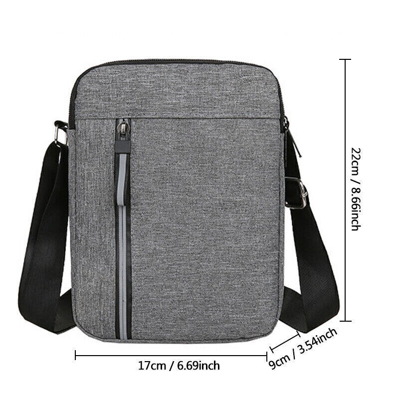 Men's Messenger Bag Waterproof Cross Body Shoulder Utility Travel Work ...