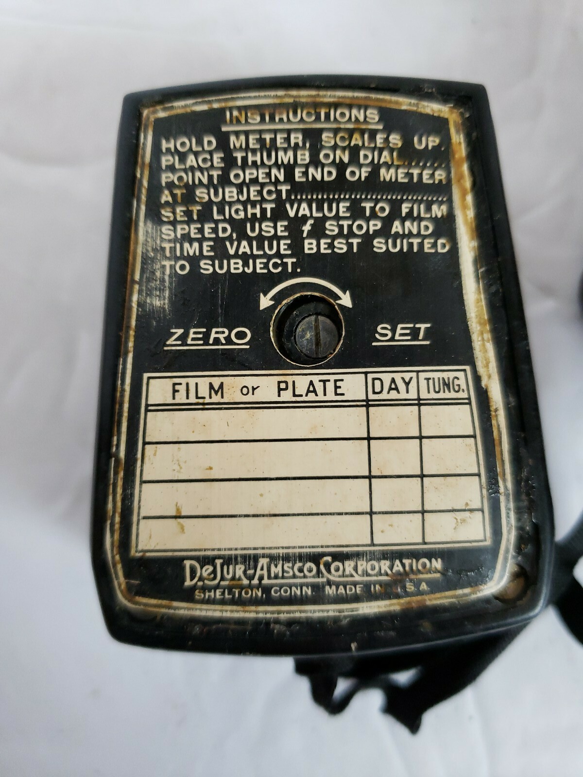 Vintage De Jur DeJur Amsco Exposure Light Meter with Leather Case ...