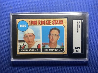 1968 Topps #247 Johnny Bench Rookie RC Cincinnati Reds HOF SGC 5 EX | eBay