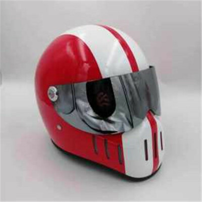 Full Face Vintage Helmet Lightweight Glasses Ghost Rider Motorcycle ...