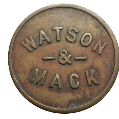 Patterson, CA Watson & Mack G/F 5¢ in Trade K-17 Token | eBay