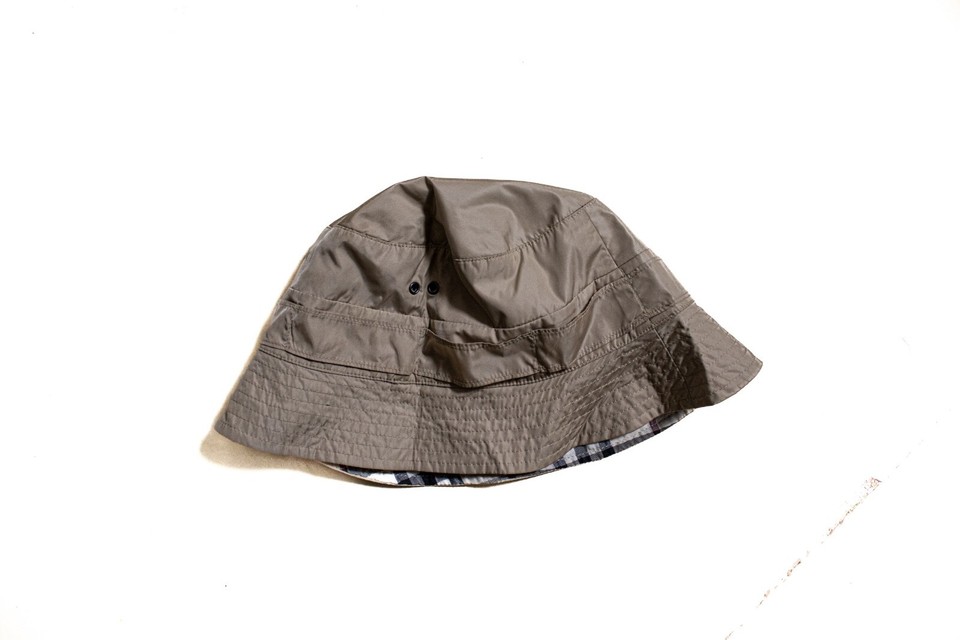 Burberry neylon vintage reversible bucket hat logo nova chek | eBay